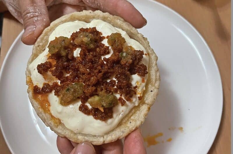 Marielena’s Picaditas with Chorizo & Red Salsa – Familia Kitchen